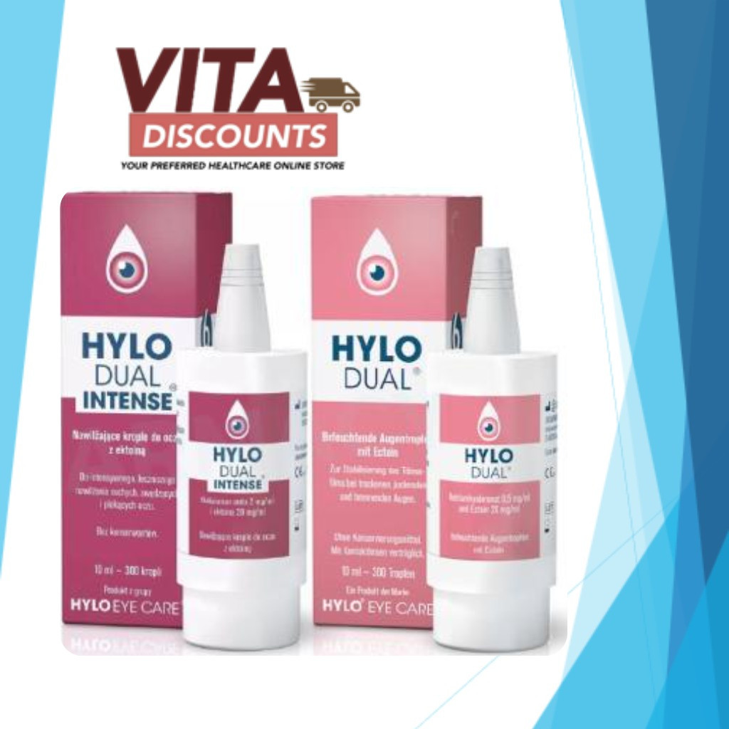 HYLO DUAL REGULAR / INTENSE LUBRICATING EYE DROPS 10ML EX04/2027 ...
