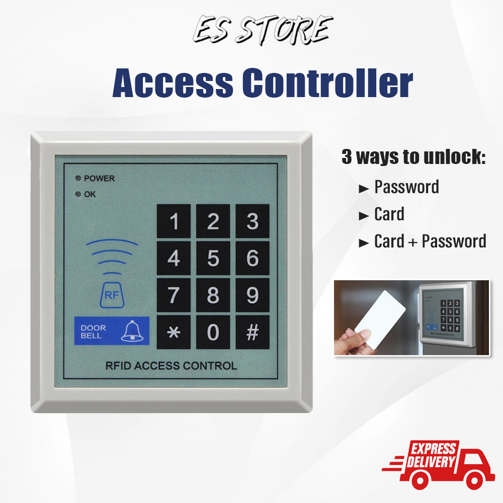 RFID reader keypad door lock access control YH2000-C | Shopee Malaysia