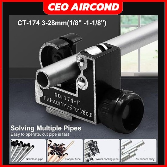 CEOapt Pipe Cutter Copper Aluminum Alloy Tube Cutter 3-28mm Pipe Tubing ...