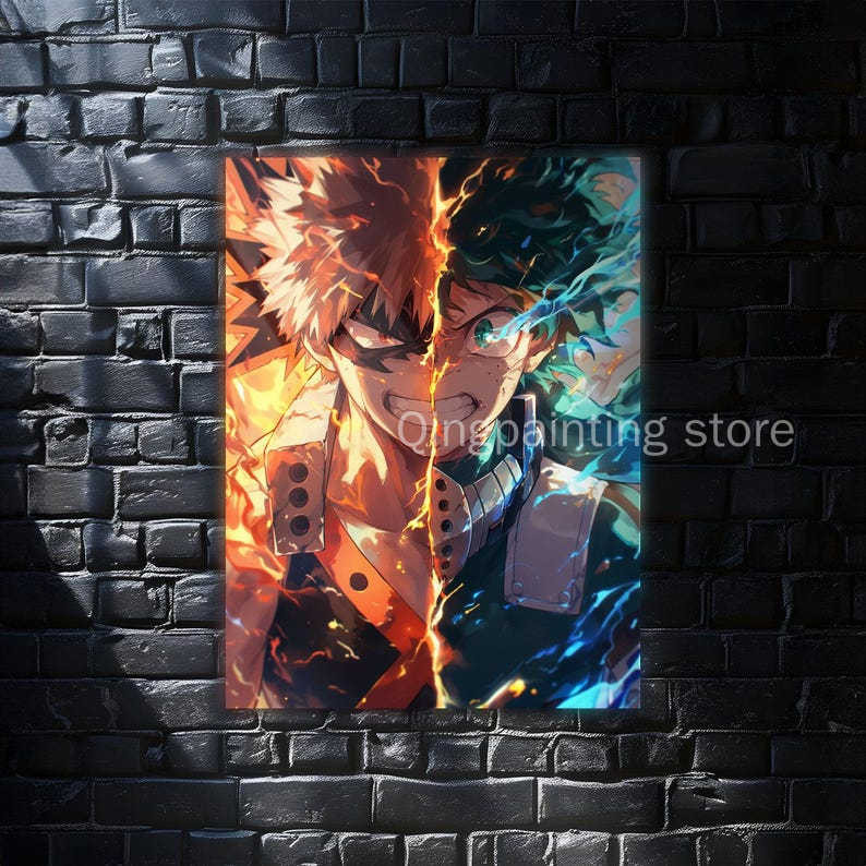 My Hero Academia Anime Painting with Inner Frame Bakugou Katsuki ...