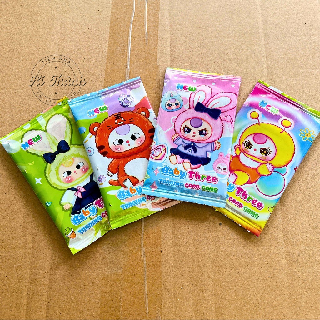 Super Cute Baby Three Card Set - Fighting Cards 1 Bag of 8 | Shopee ...