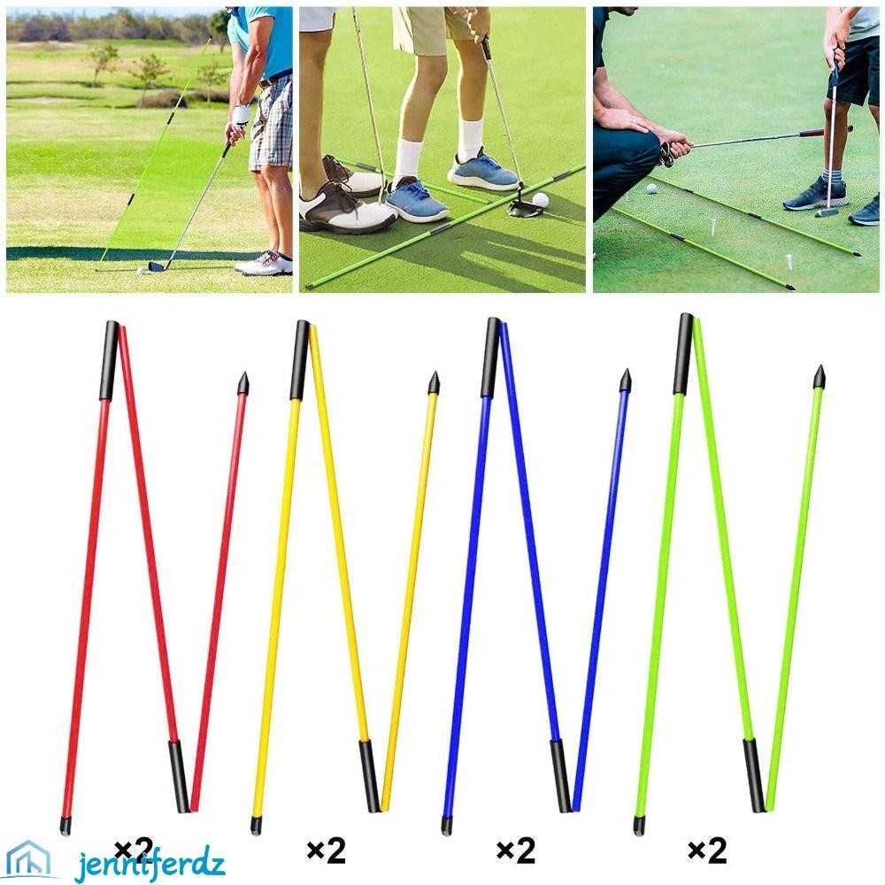 JENNIFERDZ Golf Alignment Stick, Collapsible Folding Design Golf ...