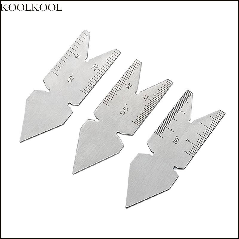 KOOK Stainless Steel Screw Thread Pitch Gauge Center Gauges Tool Set ...