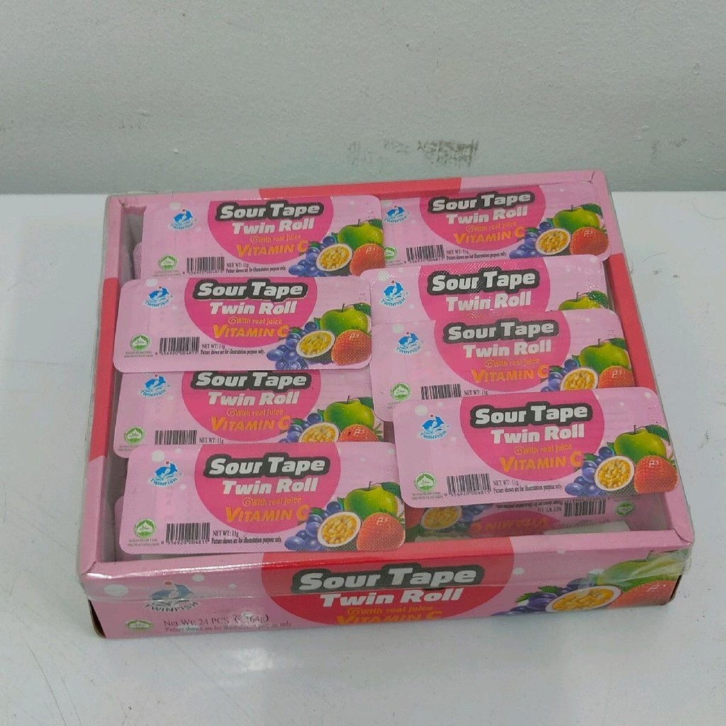 Sour Tape Twin Roll Candy 24 Pcs | Shopee Malaysia
