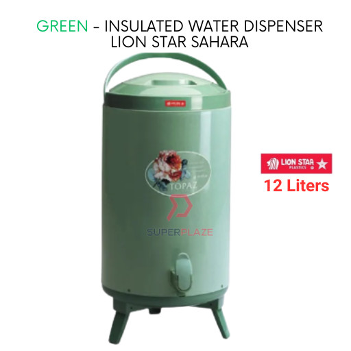 Green 12 Liters Lion Star Sahara Drink Jar Beverage Dispenser Hot Cold ...