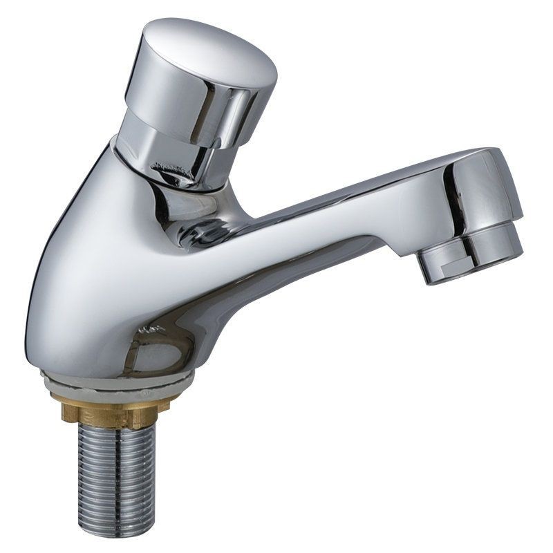 Push-Button Single Cold Delay Faucet Wall-Mounted Washbasin Press Self ...