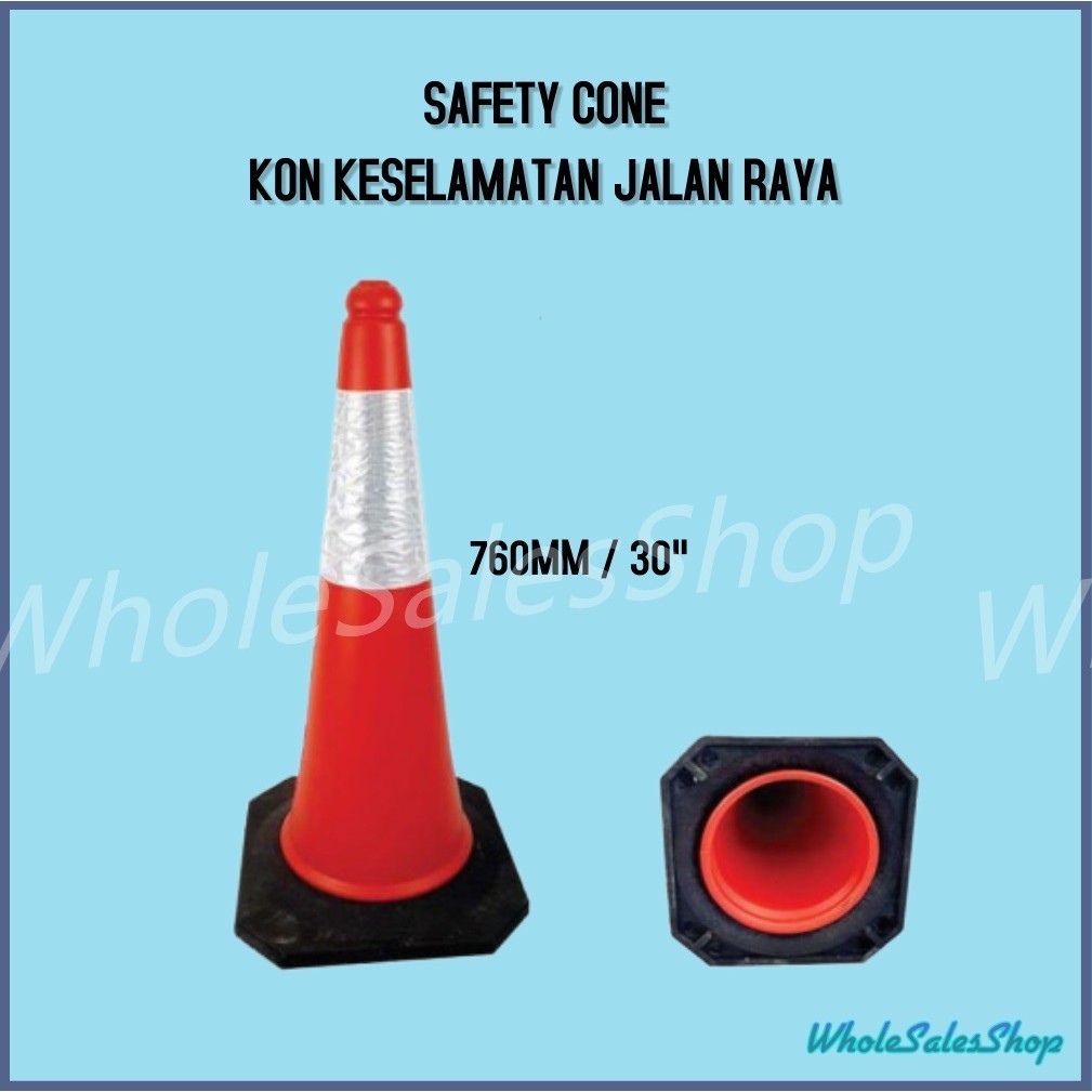 30" / 760MM SAFETY CONE PVC TRAFFIC CONE KON KESELAMATAN JALAN RAYA ...
