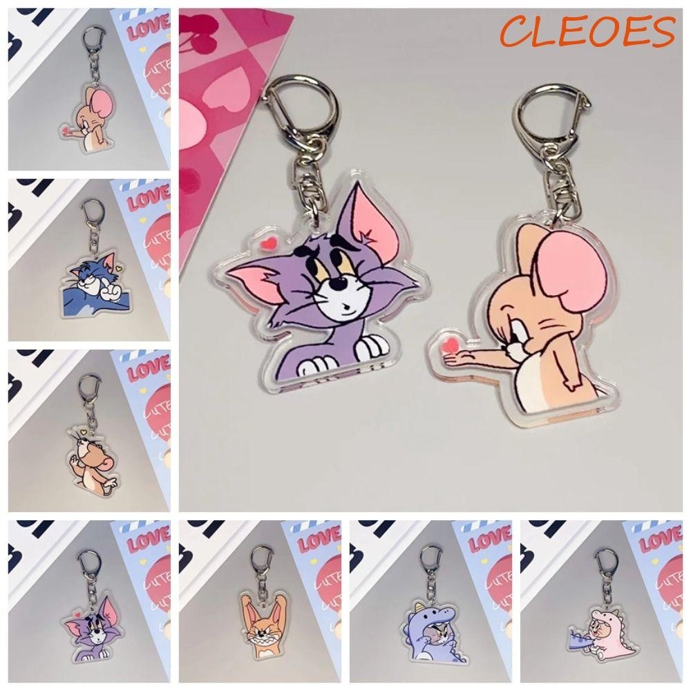 CLEOES Tom and Jerry Couple Key Chain, Tom and Jerry Acrylic Tom and ...