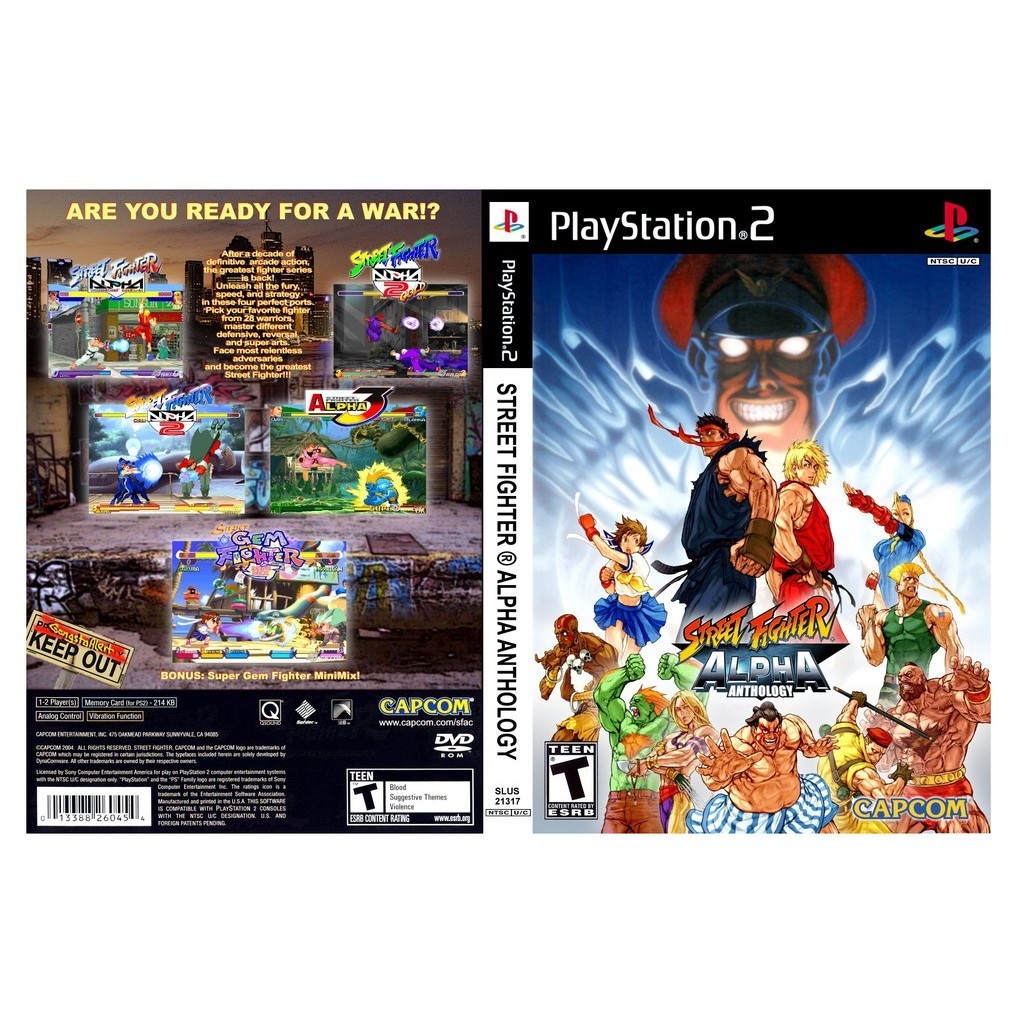 （PS2 Games CD DVD）PS2 Street fighter alpha anthology (DVD Game ...