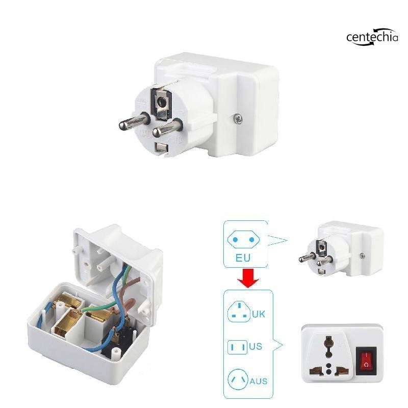 Universal Electric Plug With On/Off Switch International Travel Charger ...