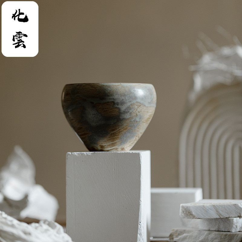 Pure Handmade Powder Drawing Sea Liujian Water Zen Tea Table Tea ...