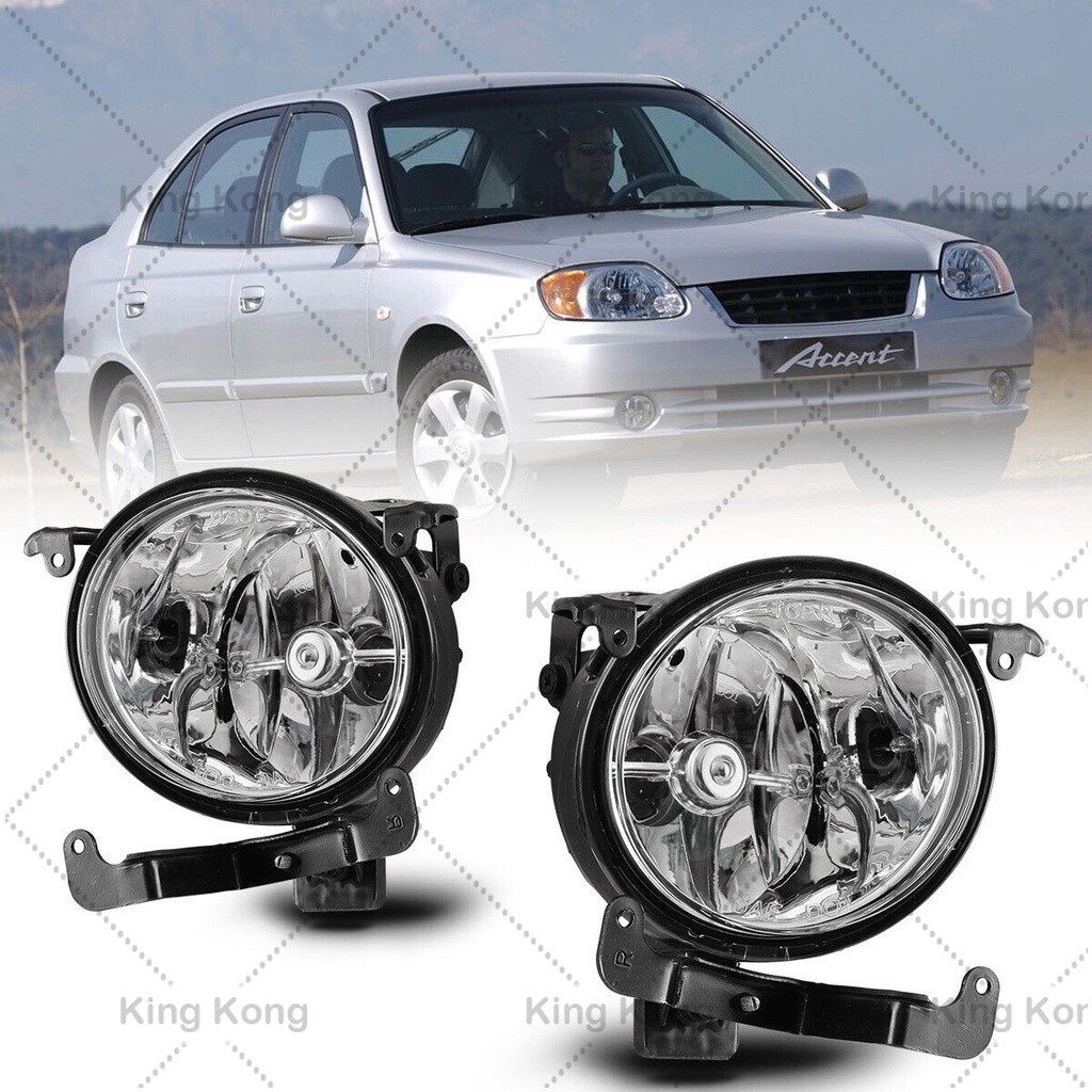 Car front bumper fog light for Hyundai Accent 2003 2004 2005 Car bumper fog lamp lights | Shopee ...