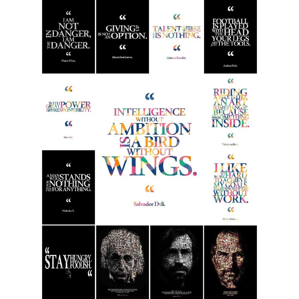 Poster Seni Abstrak Petikan Walter White - Koleksi Cetakan Hiasan ...