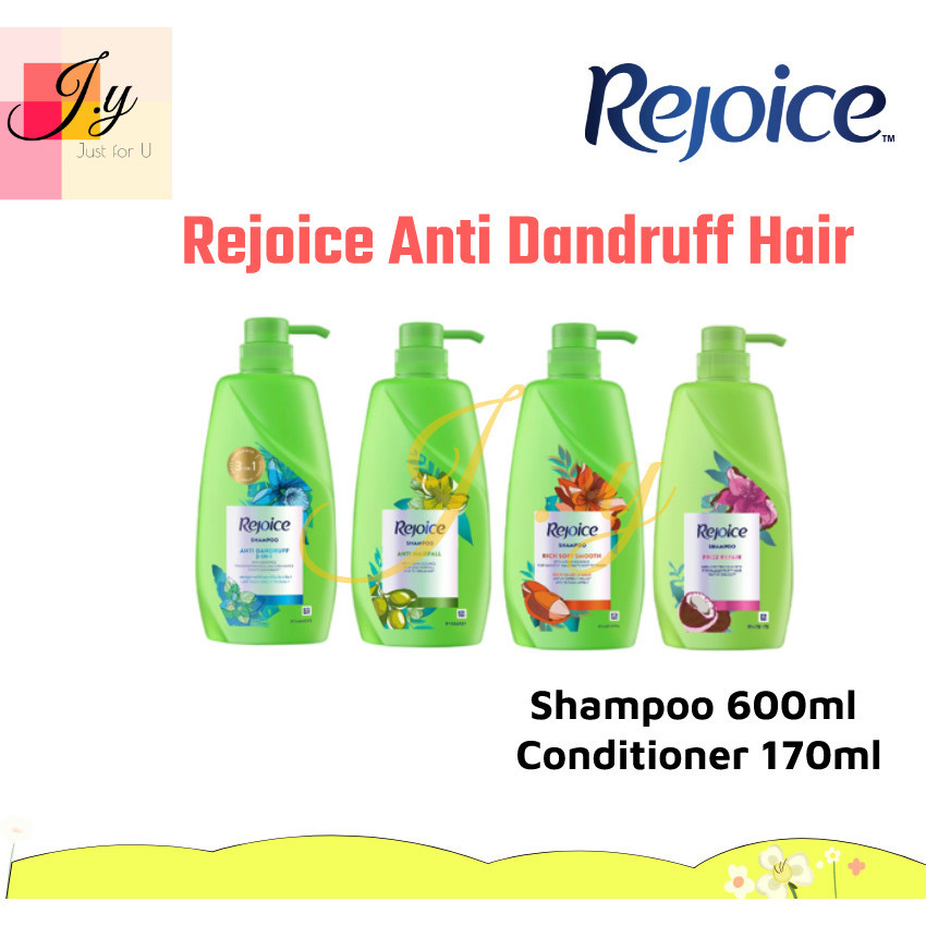 READY STOCK!!! Rejoice Anti Dandruff Hair Shampoo 600ml Conditioner ...