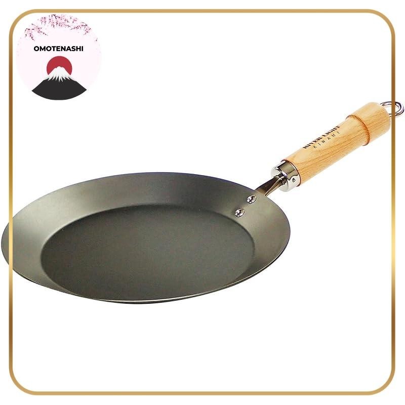 River light KIWAME JAPAN Iron Crepe Pan 26cm Nitrided Iron Nitriding IH ...