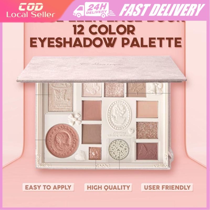 MUGE LEEN make up eyeshadow palette 12Color Fashion Glitter Diamond ...