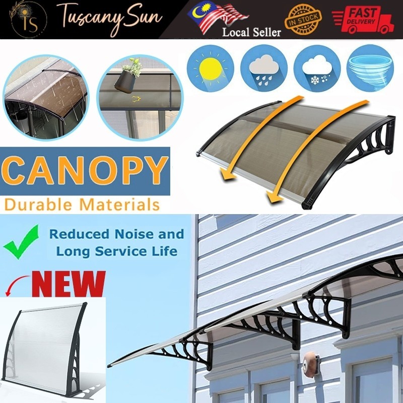 Window Awning Canopy Overhead Door Awning Polycarbonate Front Door ...