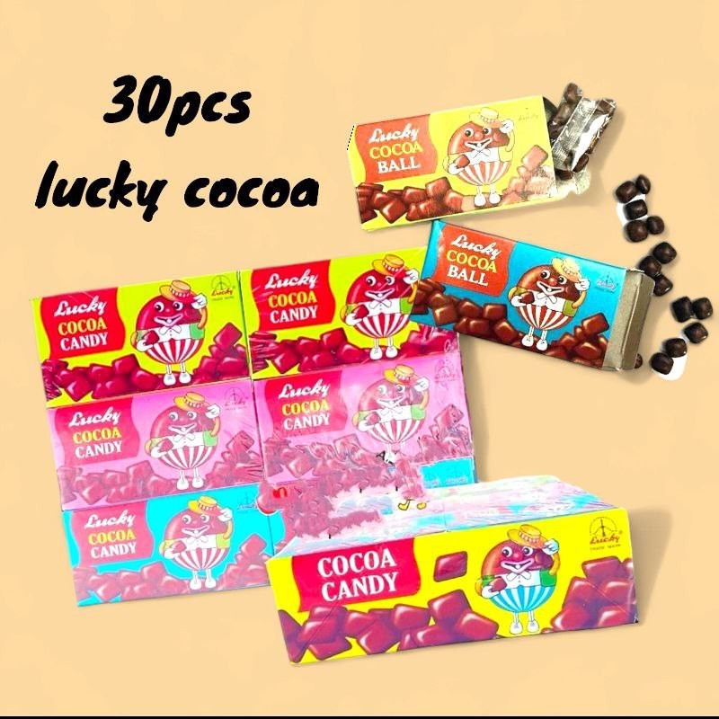 30pcs x 6g Thailand Lucky Cocoa Candy Chocolate | Shopee Malaysia