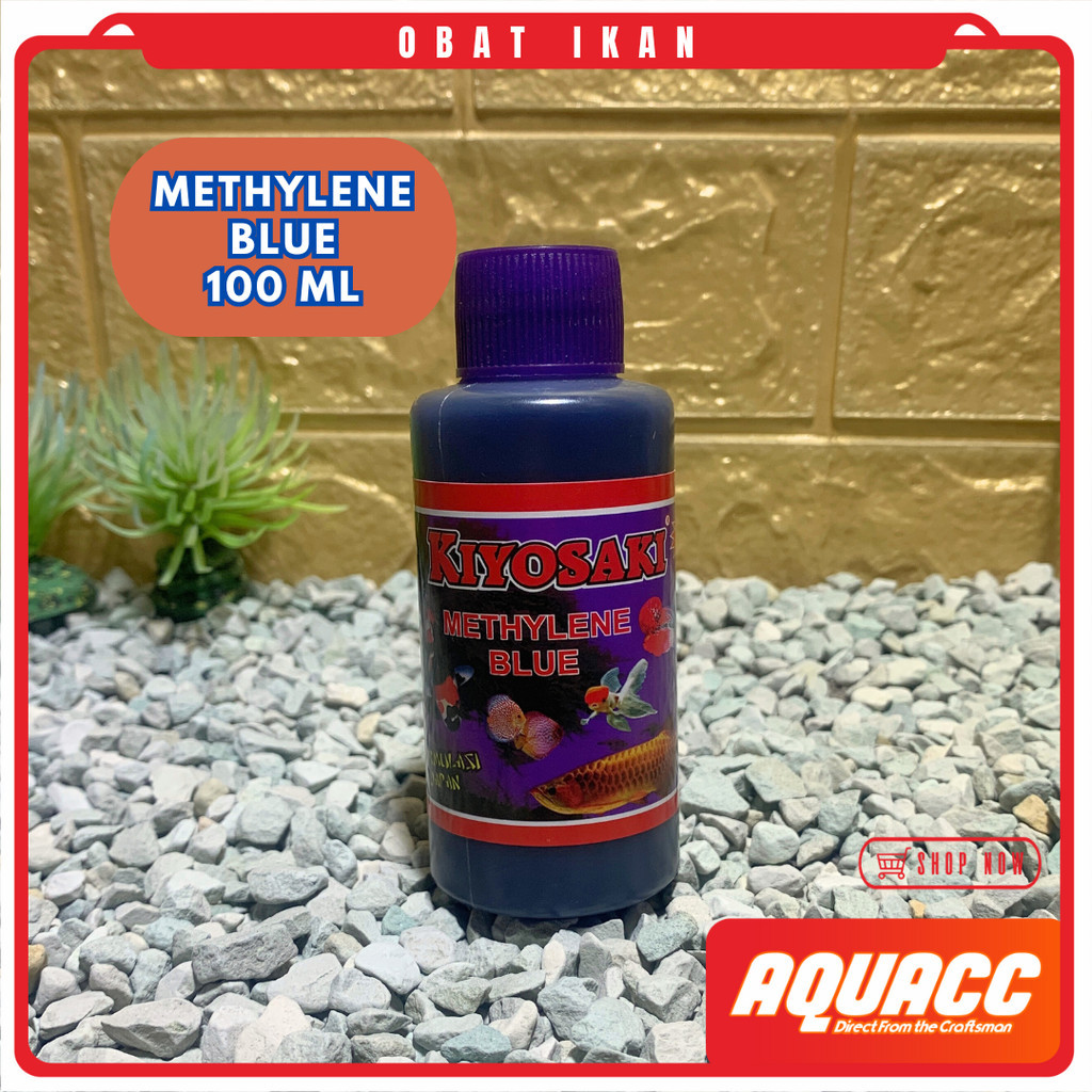 Methylene Blue Kiyosaki Medicine 100 ml Blue Fish Liquid Medicine Fungal & White Spot Medicine ...