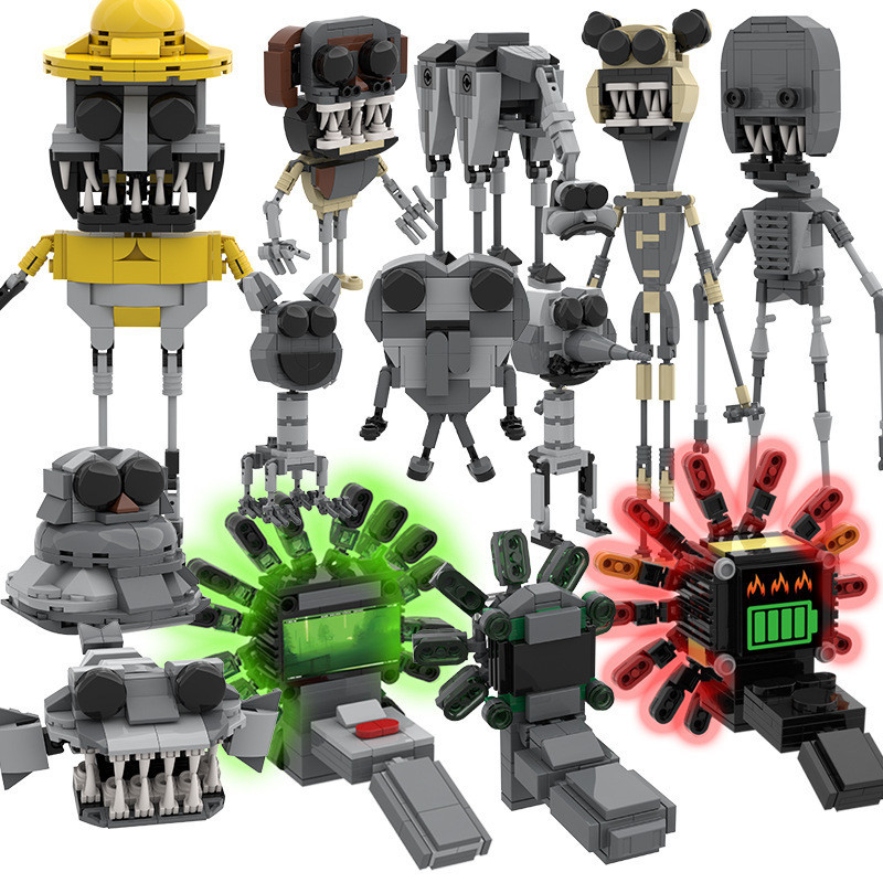 10 piece set Zoonomaly deformed zoo building blocks are compatible with ...