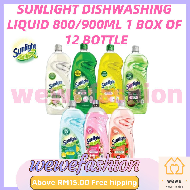 READY STOCK!!! Sunlight Dishwashing Liquid 800/900ml - 7 Variants 1 Box ...