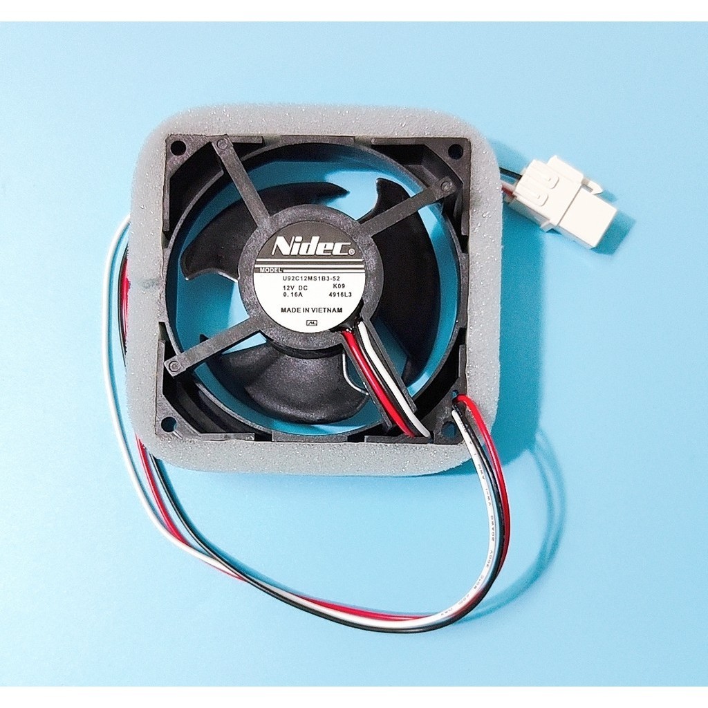 Nidec U92C12MS1B3-52 Refrigerator Refrigerator Cooling Fan 9CM 12V 0 ...