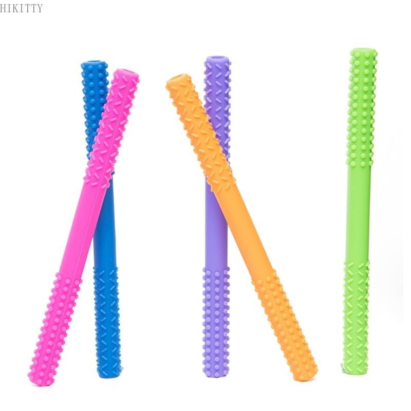 HIK Teething Tube Teether Chewable Nursing Biting Chewing Soother Stick ...