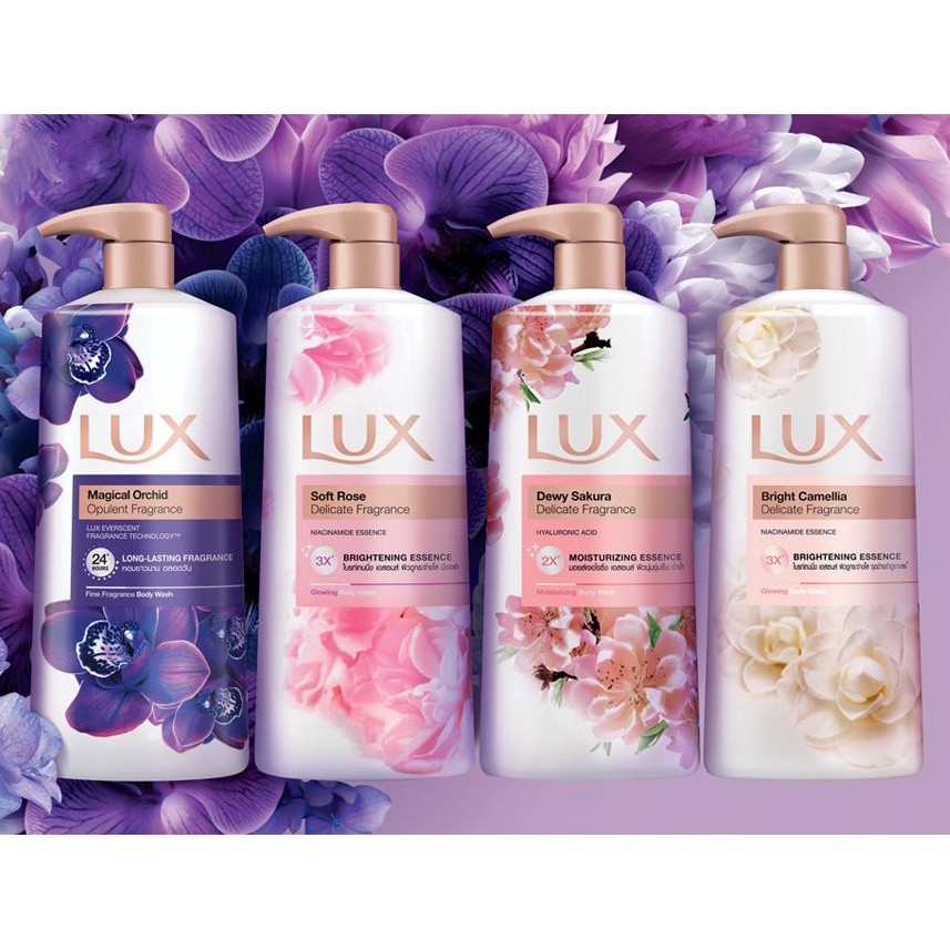 LUX Body Wash Sakura Soft Touch Magical Spell White Impress Velvet Touch Aqua Sparkle 900ml ...