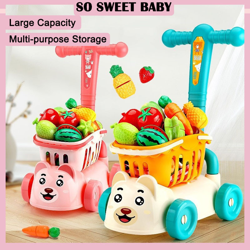 Kids Trolley Toy Mini Trolley Toy Baby Children Shopping Cart ...