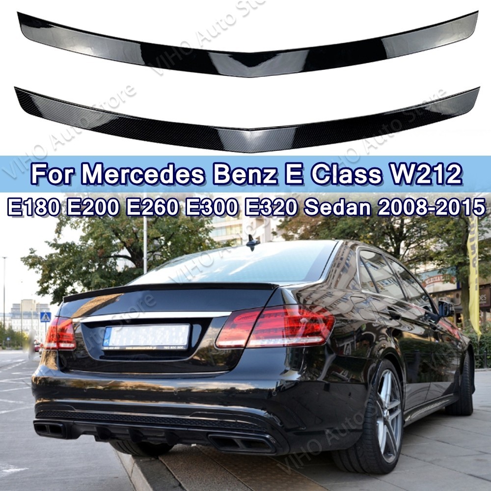 ABS Plastic Rear Trunk Lid Ducktail Lip Spoiler Wings For Mercedes Benz E CLASS W212 E200 E220 ...