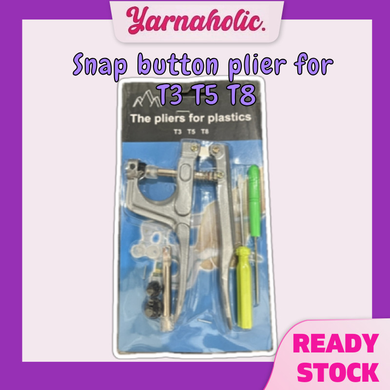 Snap buttons Plier for plastic resin size T3, T5, T8 | Shopee Malaysia