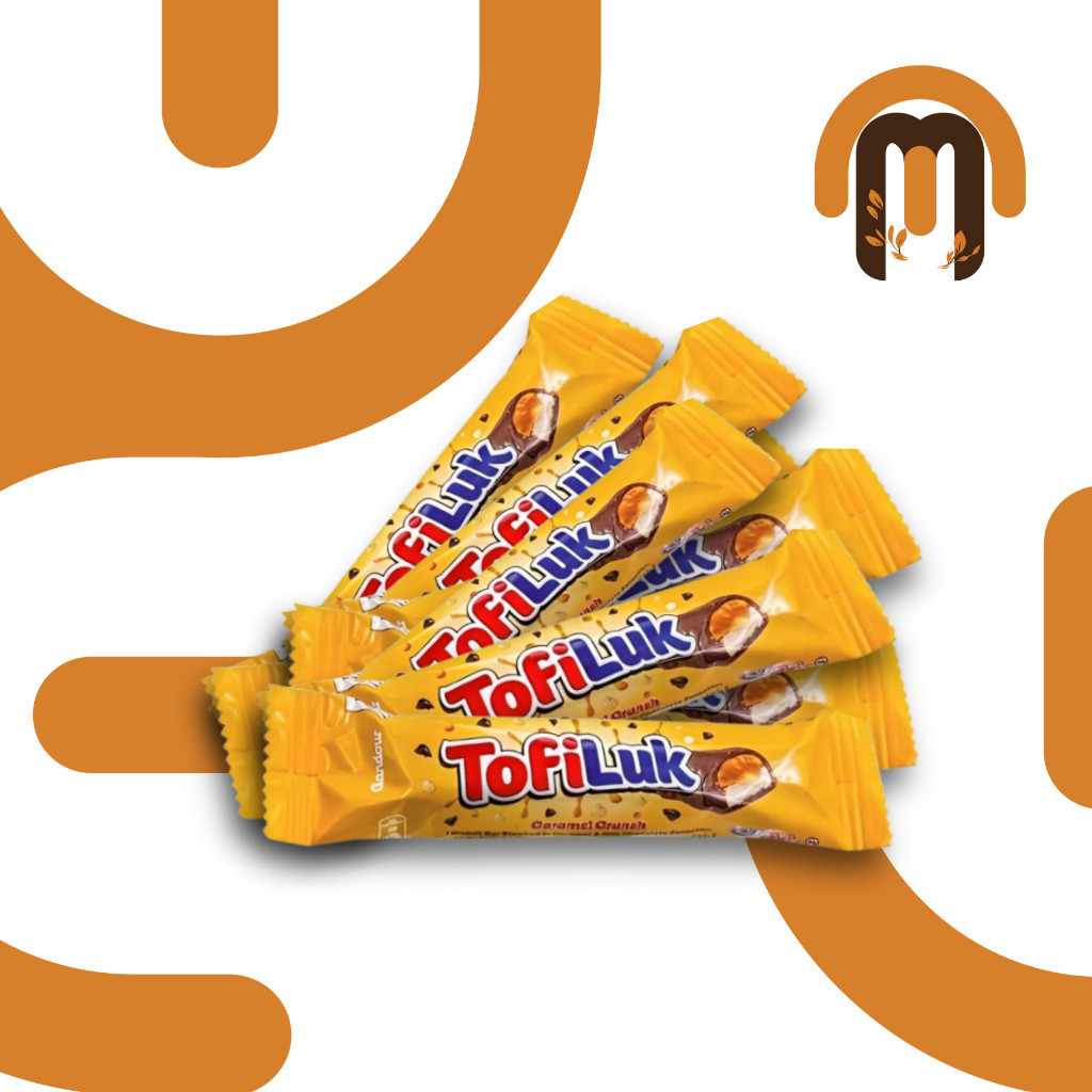 Tofiluk Caramel Crunch Chocolate (Coklat Biskut) Bar - Bag of 30pcs ...