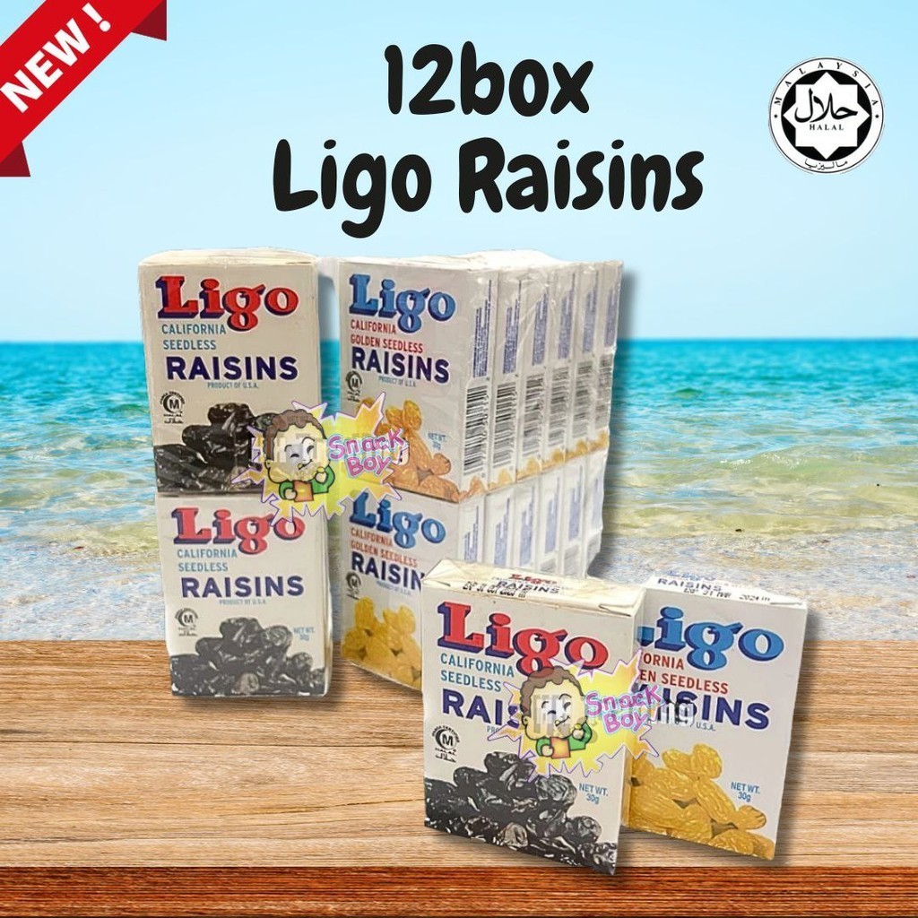30g x 12’s LIGO CALIFORNIA SEEDLESS RAISINS / GOLDEN SEEDLESS RAISINS ...