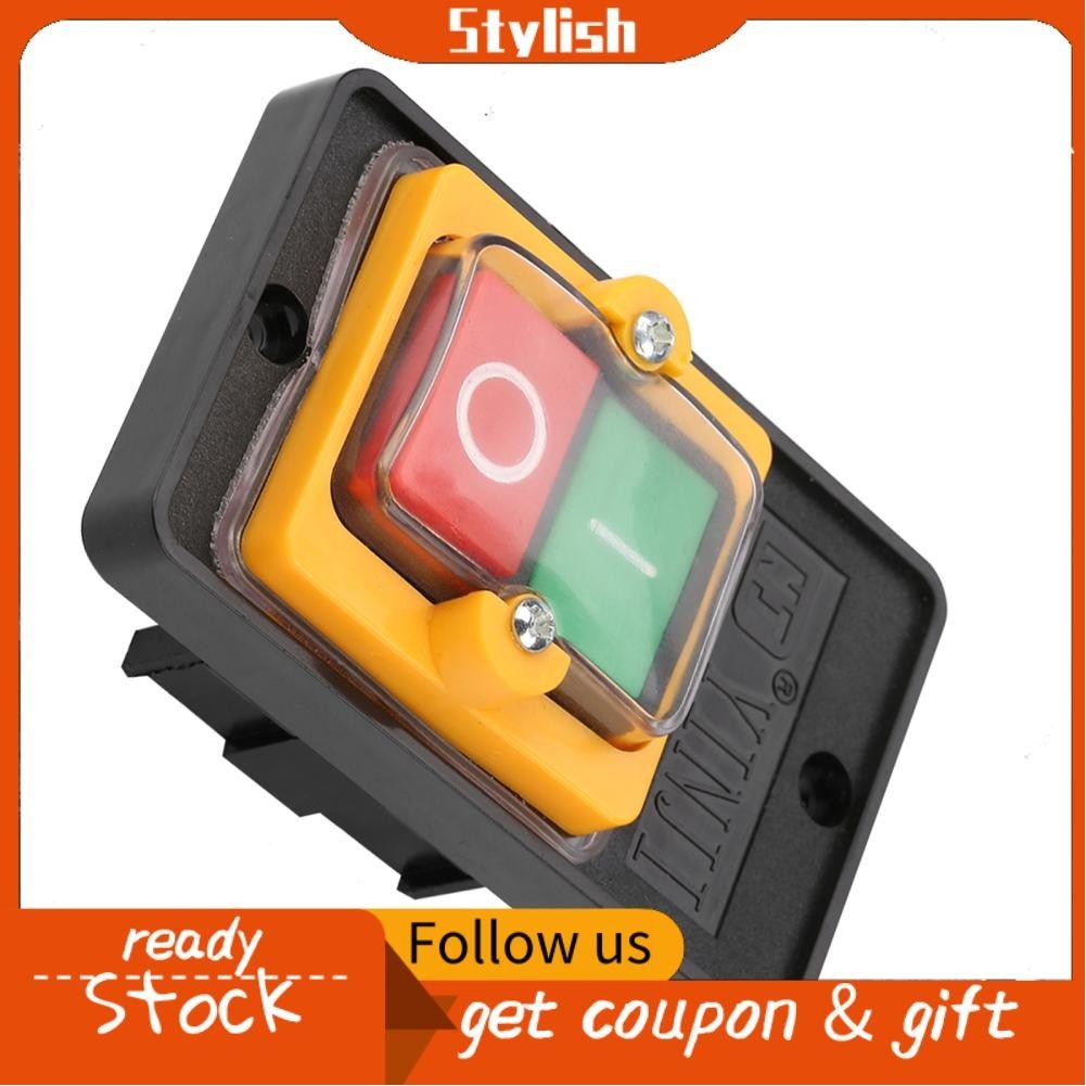 Stylish365 Push Button Switch Waterproof On/Off Start Stop Mechanical ...