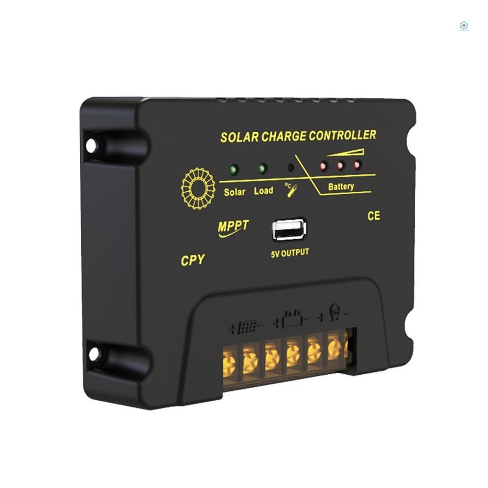 20A Solar Charge Controller 12V/24V Solar Panel Regulator with 5V USB ...