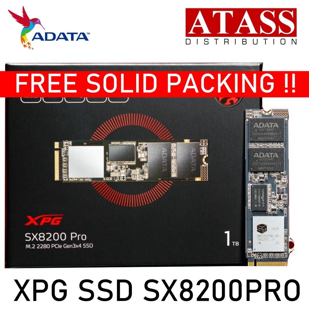 ADATA XPG SSD SX8200 Pro M.2 2280 XPG Gaming (256GB /512GB/1TB/2TB ...