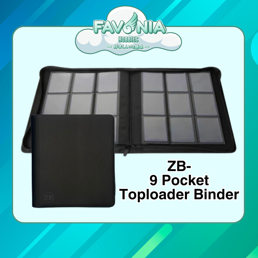 ZB | 9 Pocket Toploader Binder | Trading Card Game (TCG) Collection ...