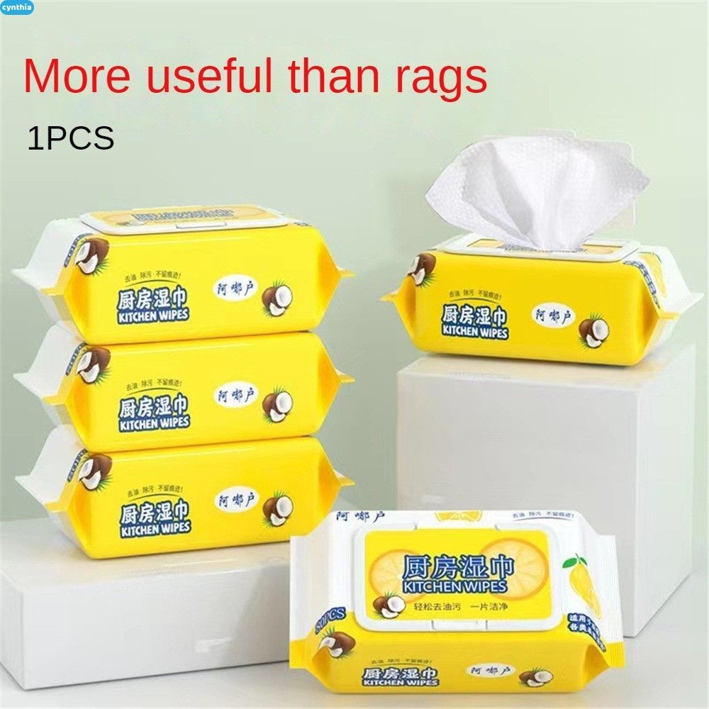 Kitchen Wipes Powerfully Remove Grease And Smoke Stains Larger And ...