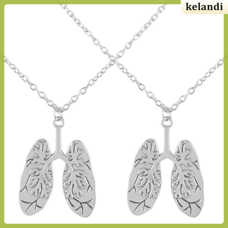 2 Pcs Necklaces Jewelry Human Lungs Anatomy Doctor Visceral Decor for ...