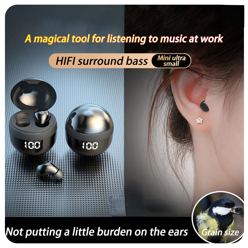 Sk18 Mini Invisible Sleep Earphones Wireless Bluetooth 5.3 Comfortable ...