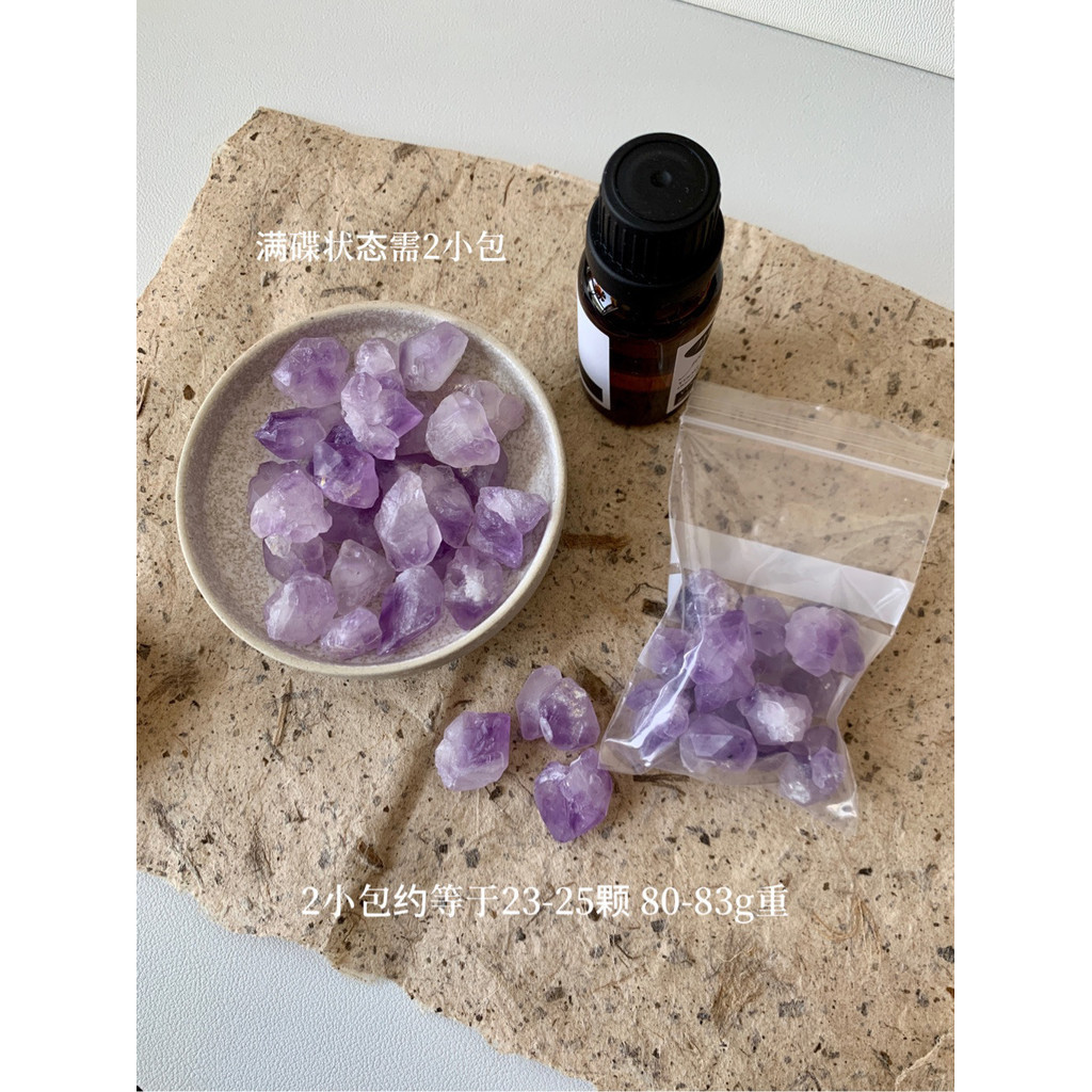 Silverlining-Natural Amethyst Chips in Clusters - One Pack (40-45g/12 ...