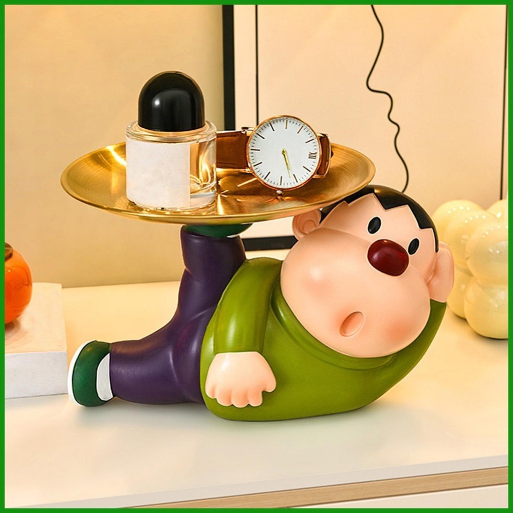 Key Holder Bowl Jewelry Holder Resin Statue Cute Anime Character Model ...