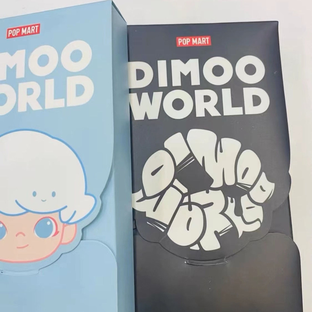 P POP MART Genuine DIMOO Black Blue Card Holder Peripheral Gift popmart ...