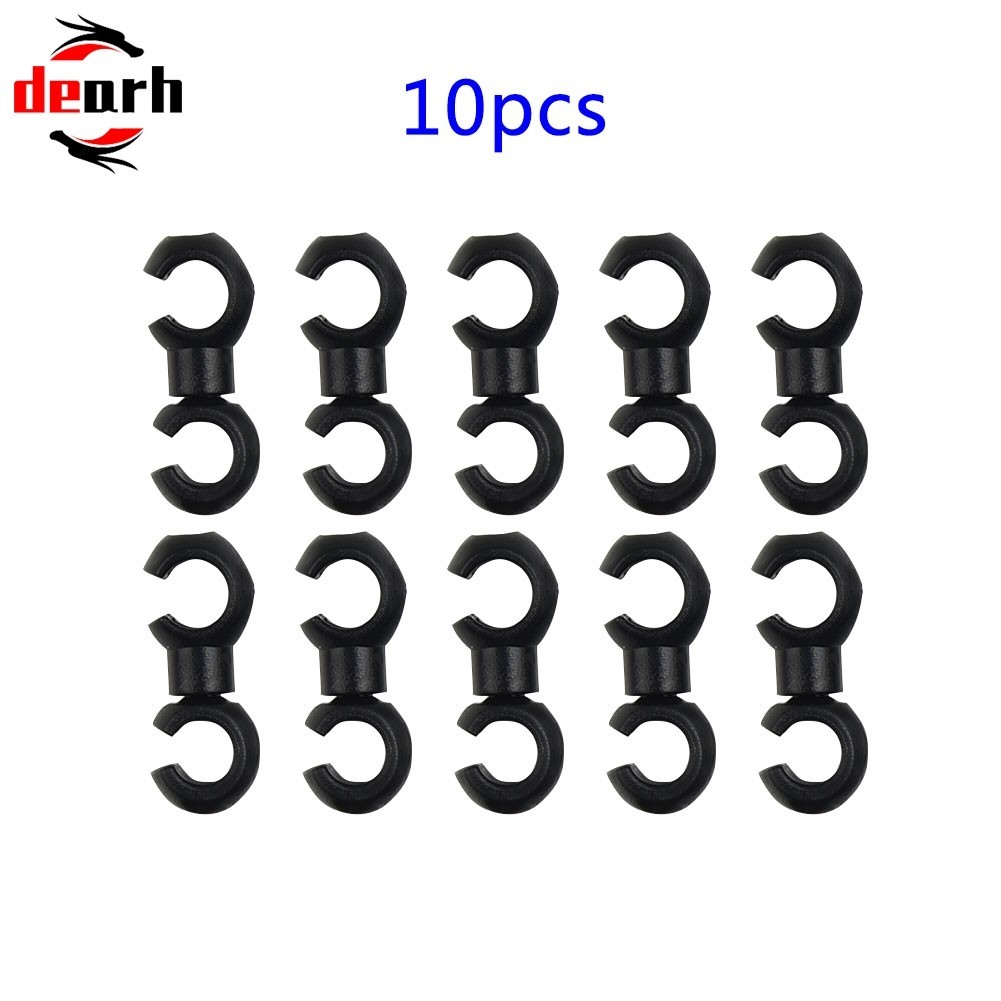 10PCS S Shaped Hook Clips Rotating Bike Brake Gear Cross Cable Tidy ...