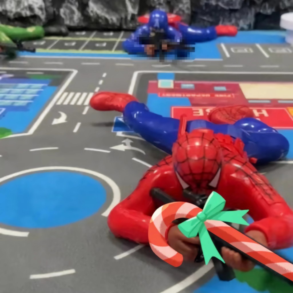 Ready Stock Superhero Battery Operated Auto Crawling Action Toy with ...