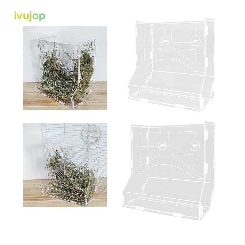 [ivujop] Food Manger Rack Portable Wall-mounted Vertical Animals Feeder ...