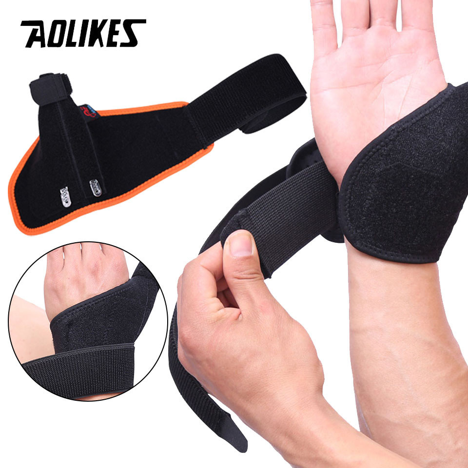 AOLIKES 1Pcs Adjustable Thumb Splint With Support Wrist Brace-Thumb ...