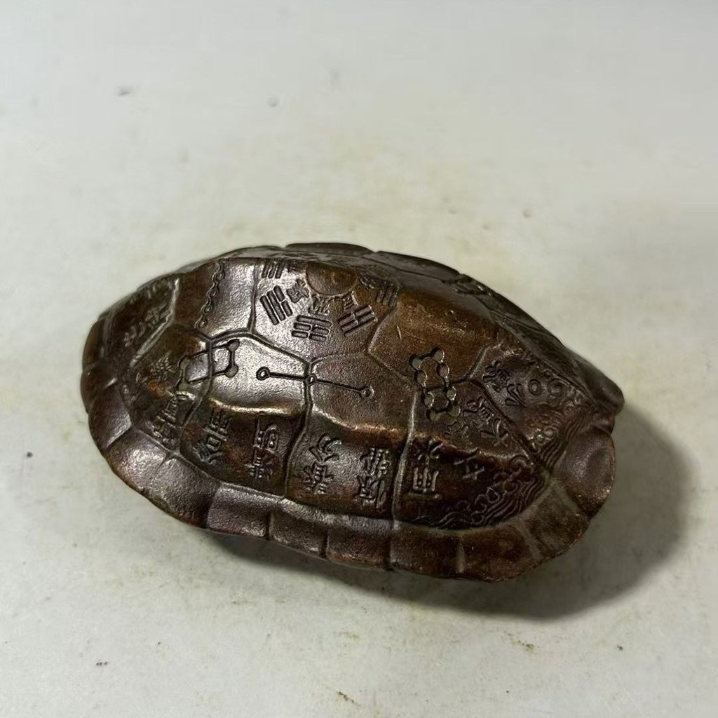 Wenwan metal turtle shell turtle shell hand-held Liuyao decoration ...