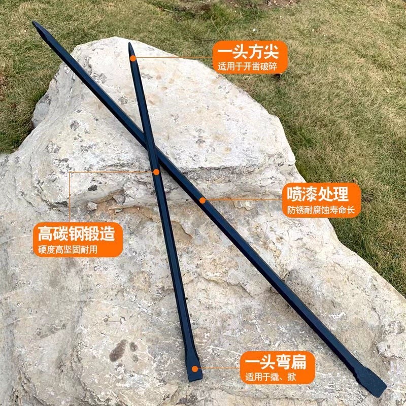 Quality Crowbar 2 in 1 Flat Bend Sharp Head Strong Pry Knock Stick ...