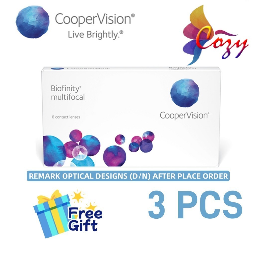 (3 PCS ) Cooper Vision Biofinity Multifocal Monthly Disposable Silicone ...